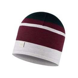 Buff M&uuml;tze "Merino Move" in Wei&szlig;/ Bordeaux - 46% | Damen-muetzen-caps