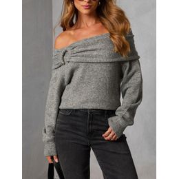 LA Angels Pullover in Grau - 69% | Gr&ouml;&szlig;e L | Damen-pullover-cardigans