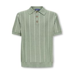 ONLY & SONS Junior Poloshirt "Saim" in Gr&uuml;n - 40% | Gr&ouml;&szlig;e 122/128 | Kinder-oberteile