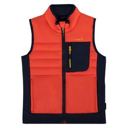 Kamik Softshellweste "Hollis" in Orange/ Dunkelblau - 53% | Gr&ouml;&szlig;e 116 | Kinderjacken