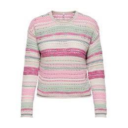 Only Pullover Rosa/ Mint/ Creme - 35% | Gr&ouml;&szlig;e M | Damen-pullover-cardigans