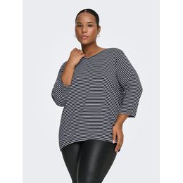 Only Longsleeve in Dunkelblau/ Wei&szlig; - 36% | Gr&ouml;&szlig;e L-50/52 | Damen-tops