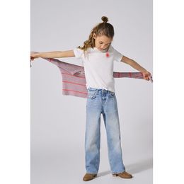 KIDS Only Shirt "Happy" in Wei&szlig; - 41% | Gr&ouml;&szlig;e 122/128 | Kinder-oberteile