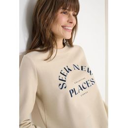 Cecil Sweatshirt in Sand - 40% | Gr&ouml;&szlig;e XL | Damen-sweatshirts-jacken