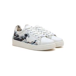 Goby Sneakers in Wei&szlig;/ Dunkelblau - 69% | Gr&ouml;&szlig;e 39 | Damen-sneakers