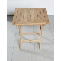 LC Garden Beistelltisch Riva quadratisch Teak 50x50x50 cm