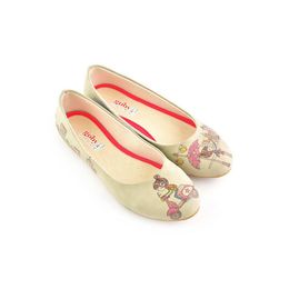 Goby Ballerinas in Beige/ Bunt - 71% | Gr&ouml;&szlig;e 42 | Damen-ballerinas