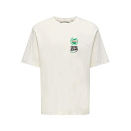 ONLY & SONS Junior Shirt "Castrol" in Creme - 40% | Gr&ouml;&szlig;e 134/140 | Kinder-oberteile