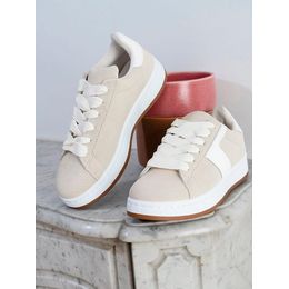 Bellucci Sneakers in Beige/ Wei&szlig; - 66% | Gr&ouml;&szlig;e 37 | Damen-sneakers