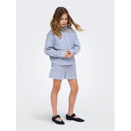 KIDS Only Bluse "Milla" in Hellblau/ Wei&szlig; - 40% | Gr&ouml;&szlig;e 164 | Kinder-blusen-hemden