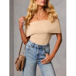 LA Angels Strickbluse in Beige - 71% | Gr&ouml;&szlig;e L | Damen-blusen