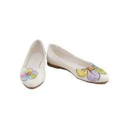 Goby Ballerinas in Creme/ Bunt - 70% | Gr&ouml;&szlig;e 38 | Damen-ballerinas