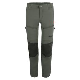 Trollkids Zipp-Off-Trekkinghose "Nordfjord" - Regular fit - in Khaki - 46% | Gr&ouml;&szlig;e 164 | Kinderhosen