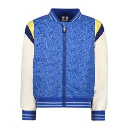 B.Nosy Sweatjacke "James" in Blau/ Wei&szlig;/ Gelb - 56% | Gr&ouml;&szlig;e 110 | Kinder-sweatshirts-jacken