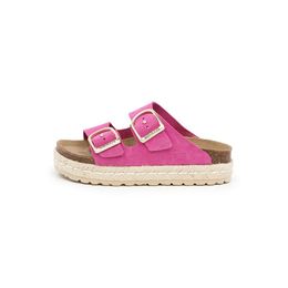 SABOKETS Leder-Pantoletten in Pink - 56% | Gr&ouml;&szlig;e 40 | Damen-pantoletten