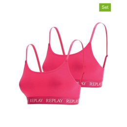 Anson Replay Underwear 2er-Set: Bustiers in Pink - 54% | Gr&ouml;&szlig;e XL | Damen-bhs