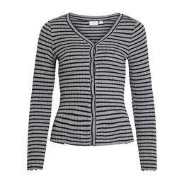 Vila Cardigan in Schwarz/ Grau - 43% | Gr&ouml;&szlig;e XXL | Damen-pullover-cardigans