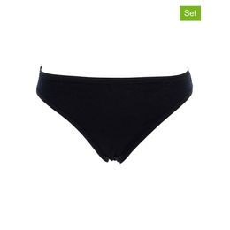 COTONELLA 6er-Set: Slips in Schwarz - 59% | Gr&ouml;&szlig;e L | Damen-unterteile