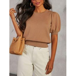 Milan Kiss Pullover in Camel - 62% | Gr&ouml;&szlig;e M | Damen-pullover-cardigans