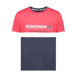 Geographical Norway Shirt "Jollegio" in Rot/ Wei&szlig;/ Dunkelblau - 42% | Gr&ouml;&szlig;e 152 | Kinder-oberteile