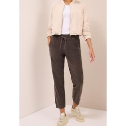 Cordhose Cecil "Style Tracey", Damen, Gr. XXL (46), L&auml;nge 28, misty taupe, Web, Obermaterial: 98% Baumwolle, 2% Elasthan. Futter: 100% Baumwolle, unifarben, regular fit kn&ouml;chelfrei, Hosen Cordhose, mit Tunnelzug