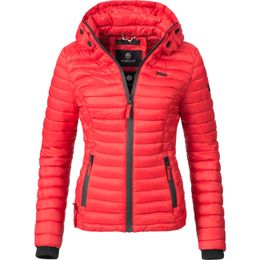 Steppjacke Marikoo "Steppjacke Samtpfote", Damen, Gr. M, rot, Obermaterial: 100% Nylon NY. Obermaterial: Futter: 100% Polyester PES. 100% Polyester PES., Jacken Steppjacke