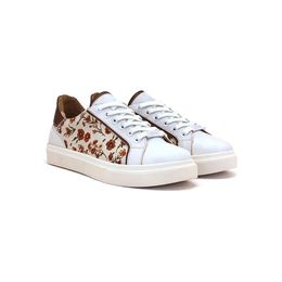 Goby Sneakers in Wei&szlig;/ Creme/ Braun - 72% | Gr&ouml;&szlig;e 37 | Damen-sneakers