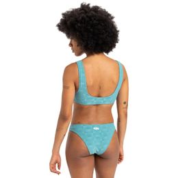 Bade-Shirt Quiksilver "Dark Roy", Damen, Gr. XS, Cup B, blau (brittany blau), Obermaterial:[Hauptmaterial] 6% Elasthan, 36% Microfaser, 58% Microfaser;, Bikini-Oberteile