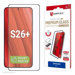 Displex Displayschutzglas "Premium Glass Screen Protector Full Cover mit MountMaster", transparent, B:9,2cm H:1,5cm T:20mm, Displayfolien, Displayschutzfolie, Schutzfolie, Bildschirmschutz, kratz- & sto&szlig;fest, Displayschutzglas