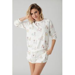 PJ Salvage Pyjama-Oberteil in Wei&szlig; - 58% | Gr&ouml;&szlig;e M | Damen-loungewear
