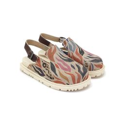 Goby Leder-Clogs in Beige/ Hellbraun - 70% | Gr&ouml;&szlig;e 39 | Damen-pantoletten