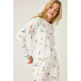PJ Salvage Pyjama-Oberteil in Creme - 58% | Gr&ouml;&szlig;e L | Damen-loungewear