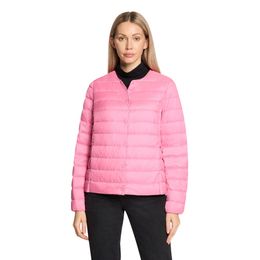 Steppjacke Betty Barclay "Damen mit Rundhalsausschnitt", Damen, Gr. 38, pink carnation, Obermaterial: 100% Polyester; F&uuml;llung: 90% Daunen, 10% Federn, figurumspielend, Rundhals, Jacken Steppjacke