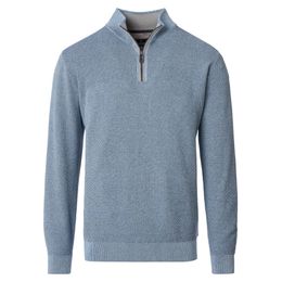 Troyer Casamoda "Casamoda Stricktroyer uni", Herren, Gr. XL, himmelblau, 100% Baumwolle, Pullover Troyer