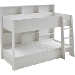 Etagenbett Relita "Sely, viel Funktion auf kleinem Raum, 2 Liegefl&auml;chen, modernes Design", wei&szlig; dekor, wei&szlig; dekor, wei&szlig; dekor, B:128cm H:168cm L:209cm, Etagenbetten, Etagenbett, viel Stauraum, pflegeleichte Melamin Oberfl&auml;che, 3 Farben zur Wahl