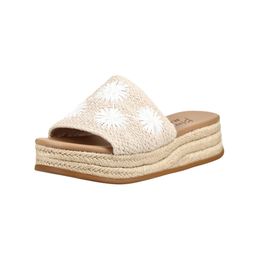 Pantolette Blowfish "Blowfish Pantoletten Lederimitat", Damen, Gr. 41, natur, Lederimitat, Schuhe Pantolette