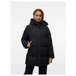 V&eacute;ro Moda Steppjacke VERO MODA "VMLEONIELEA DOWN JACKET NOOS GA", Damen, Gr. M, schwarz, Web, Obermaterial: 100% Polyester, unifarben, Rippb&uuml;ndchen, Jacken Steppjacke