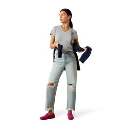 Ariat T-Shirt Vertical-Logo Tee f&uuml;r Damen grau Damen XS