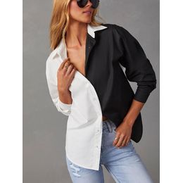 LA Angels Hemd in Wei&szlig;/ Schwarz - 70% | Gr&ouml;&szlig;e S | Damen-blusen