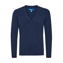 Cardigan Blend "Cardigan BHCaden", Herren, Gr. L, blau (schwarz navy), Obermaterial: 100% Baumwolle CO., Strickjacken Cardigan