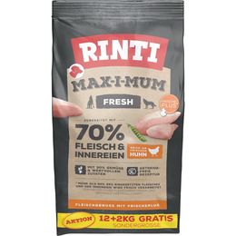 Rinti Max-i-Mum Huhn 12kg + 2kg gratis