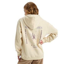 Hoodie Roxy "Surf Stoked Brushed Vt", Damen, Gr. XS, parchment, Obermaterial: 60% Walkfrottier, 40% Microfaser;, Sweatshirts Hoodie