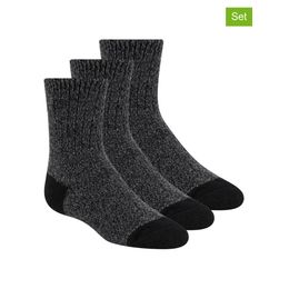 Skechers 3er-Set: Socken in Anthrazit - 50% | Gr&ouml;&szlig;e 27,5-35,5 | Kinder-socken-strumpfhosen