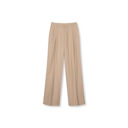 Stoffhose Seidensticker, Herren, Gr. 44, Normalgr&ouml;&szlig;en, beige, 48% Leinen, 31% Polyester, 17% Viskose, 4% Elasthan, unifarben, Hosen Stoffhose