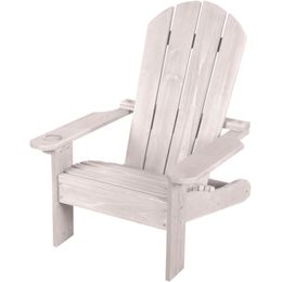Kinderstuhl Roba "Outdoorstuhl Deck Chair, aus Holz", grau, St&uuml;hle, Kinder, B/H/T: 51cm x 60cm x 55cm, Kinderstuhl, B:51cm H:60cm T:55cm