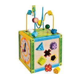 Spielcenter Eichhorn "Color, Kleines Spielcenter", bunt, Motorikspielzeug, BabyB:20cm H:20cm T:20cm, Holz, Spielcenter, B:20cm H:20cm T:20cm