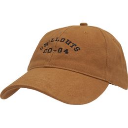 Baseball Cap Chillouts "Woodland Hat", Herren, gelb (mustard), Baumwolle, unifarben mit Farbeinsatz, Caps, mit Chillouts-Stickerei im Vintage-Stil