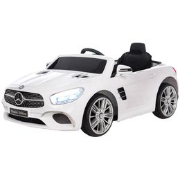 Elektro-Kinderauto Jamara "Ride-on Mercedes-Benz SL 400", wei&szlig;, Elektro-Kinderfahrzeuge, KinderB:64cm H:46cm T:108cm, Kunststoff, Elektro-Kinderauto, B:64cm H:46cm T:108cm