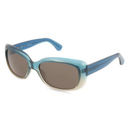 Fielmann LD 047 SUN CL ISADORA | Damen-Sonnenbrille | Fassung: Vollrand, Quadratisch, Acetat Spritzguss, Blau Grau | Glasfarbe: Grau