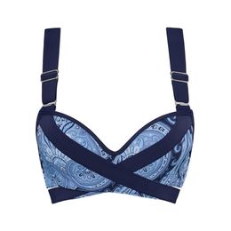 Marlies Dekkers Bikini-Oberteil in Hellblau/ Dunkelblau - 70% | Gr&ouml;&szlig;e 70B | Damen-bademode